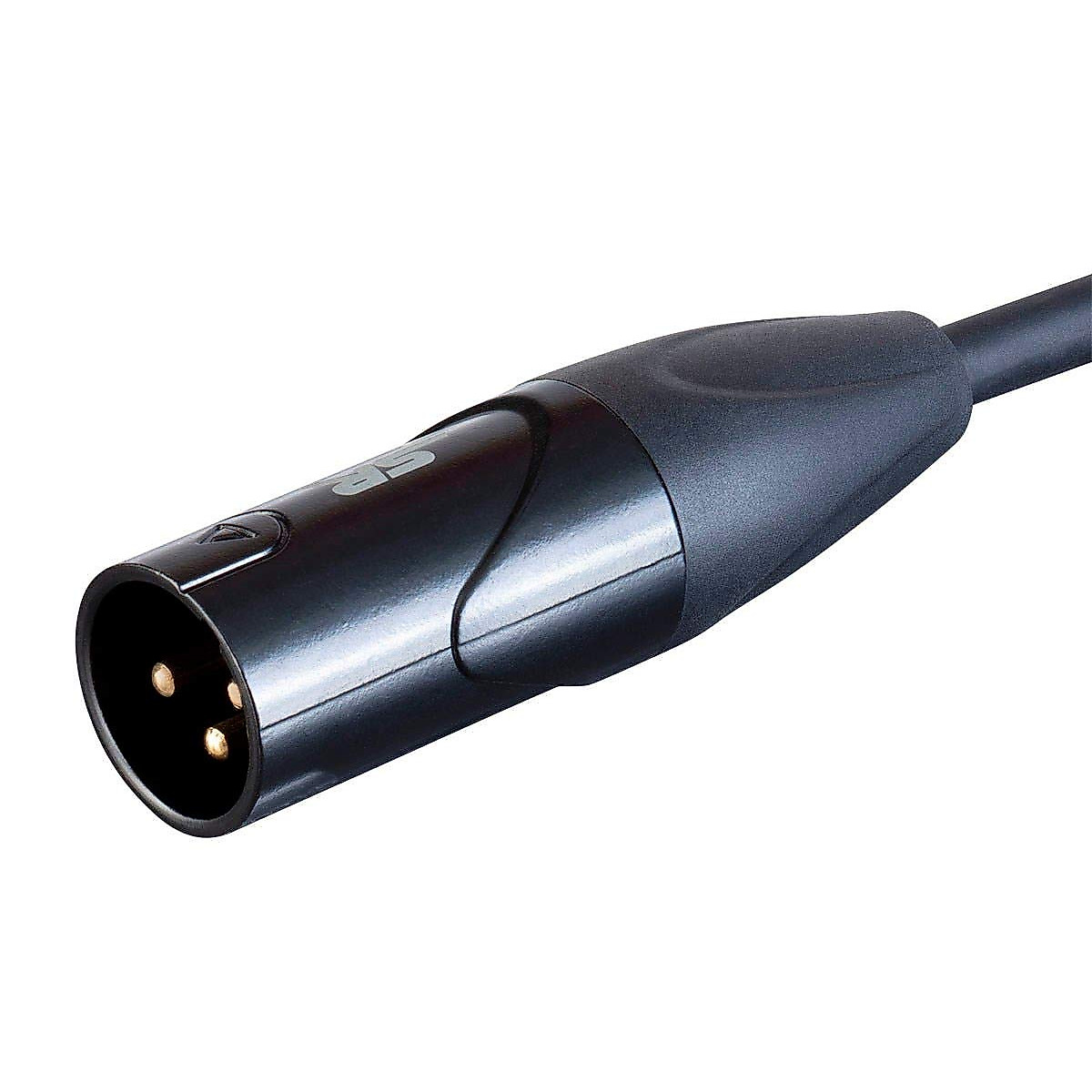 Monoprice XLR Male to 1/8in TRS Male Connector - 6 Feet - Black, Heavy Gauge 24AWG On Tour Cables, Gold Plated Connectors - Stage Right Series