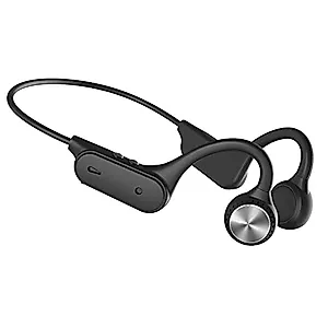 Pinetree Bone Conduction Headphones Bluetooth Sports Open Ear Headphones Wireless, Lightweight Sweat-Proof Running Headset with Mic Built-in Earbuds Free for Hiking, Cycling, Driving