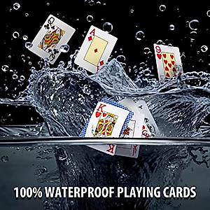 ARTISHION 2-Deck Set of Frosted Surface Plastic Wide-Size Playing Cards - 32-Silk, Large-Print, Durable Cards for All Your Card Game Needs