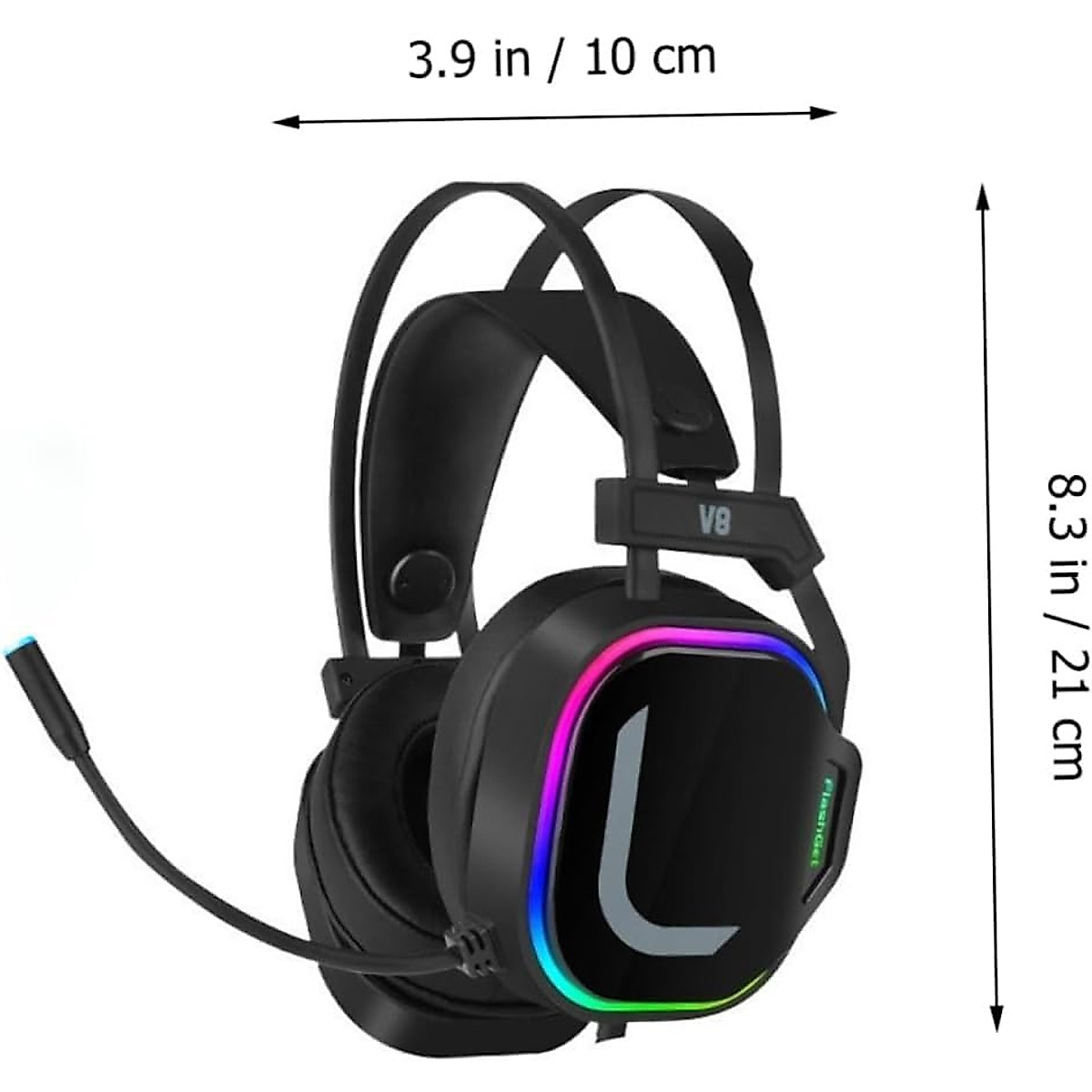 PATINS Wireless Gaming Headset Headset Headset Wired Noise Cancelling Headphones Black Headphones Cord Headphones Laptop Headphone Single Sided Computer Headphone Earbuds Light