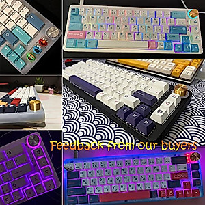 ROZELLA HOME Suitable for TM680/KT68/GK68 Upgrade Knob 2 PCs Pack, Aluminum Alloy, Upscale Electroplating, Mechanical Keyboard Upgrade Accessories(Champagne Gold)