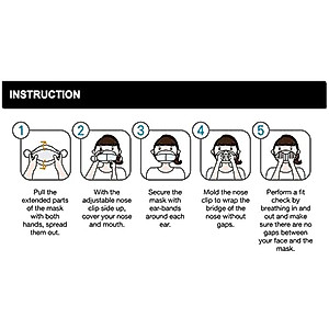 [20 Pack] :: Authentic :: BLUNA [WHITE] KF94 Facefit Ergonomic 3D Adjustable Strap Korean Face Mask [Small][Made in Korea][Individual Package] for Small Kids Children