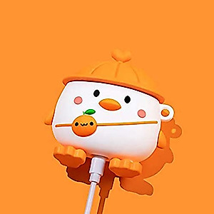 LALAPOPO for Cute AirPods Pro Case Cover, Cartoon Fun Funny Lovely Duck Shape Design Fashion Cases for Boys Girls Kids Teen for Air pods Pro