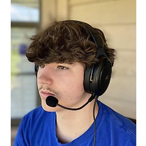 TNE 2-Pack Replacement Game Mic Microphone Boom for Corsair HS50 HS60 HS70 PS4 Xbox One Nintendo Switch Computer PC Mac Gaming Headsets