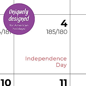 WallDeca Large Dry Erase Calendar for Wall - 2024 Wall Calendar Dry Erase Monthly Yearly Planner - Laminated White Board Calendar Sheet - Horizontal/Vertical Layout - 24" x 36" Dry Erase Wall Calendar