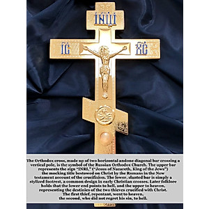 8mm Black Polished Orthodox Cross Ring Stainless Steel Russian Crosses Symbol Plain Band Christian Faith Finger Ring for Reminder, Size 12