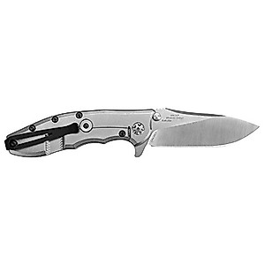 Zero Tolerance 0562CF Hinderer Slicer Folding Knife; 3.5” CPM-20CV Stonewashed and Satin Steel Blade, Carbon Fiber Front Handle, KVT Ball-Bearing Opening, Frame Lock and Reversible Pocketclip; 5.5 OZ, Black