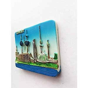 3D Grand Mosque of Kuwait Souvenir Fridge Magnet,Home & Kitchen Decoration Kuwait Refrigerator Magnet