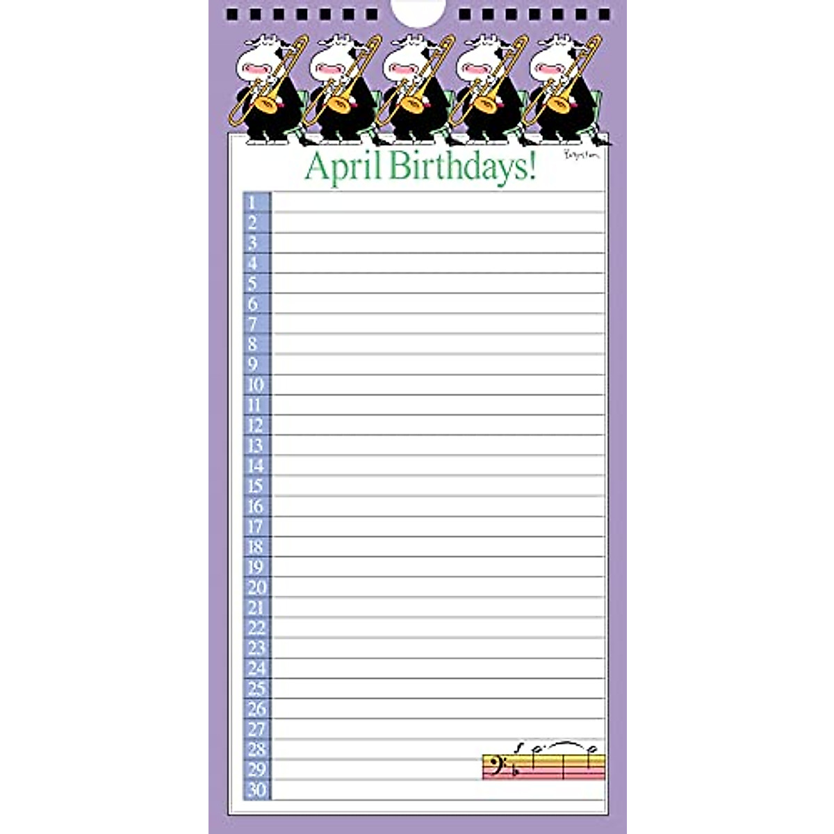 Mom's Birthday Calendar (revised edition)