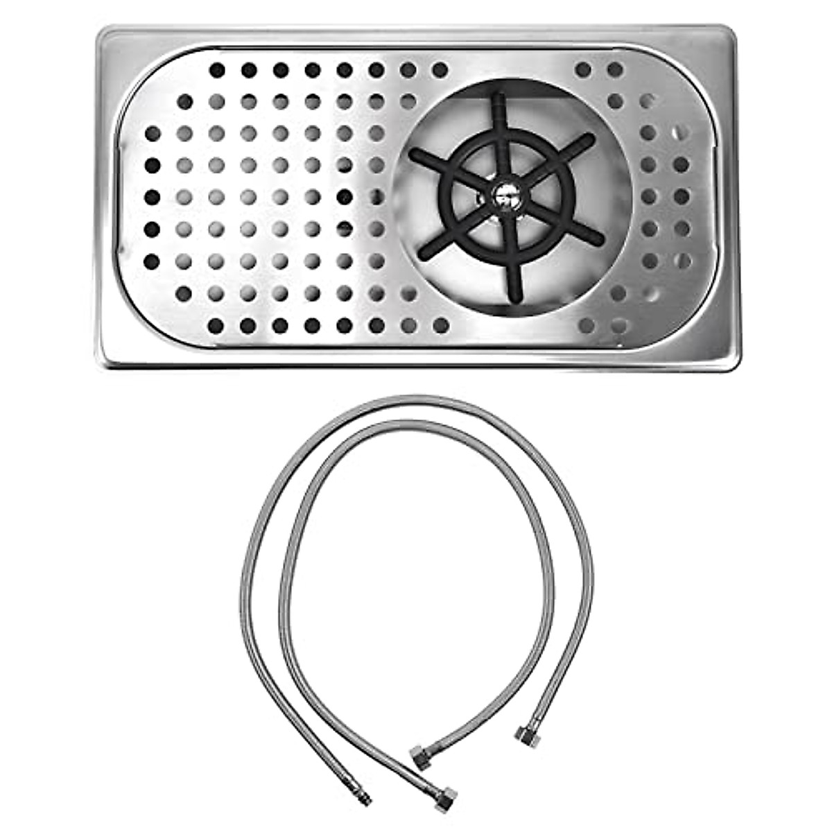 Automatic Cup Washer G1 2 Glass Washer Coffee Shop Sink Bar Counter High Pressure Rinser 4 Ports Process Desktop Embedded Commercial Glass Washers (FC-12-1 small glass washer [primary color])