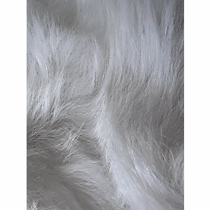 LAMBZY Bear Skin Rug Super Soft Fluffy Faux Fur for Bedroom Floor Sofa Living Room High-Density Plush Shaggy Carpet Sofa Cover Bedside Sheepskin Rug (2'x3', White)