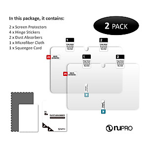 NuPro Clear Screen Protector for Amazon Fire 7 Tablet (12th generation, 2022 release), 2-pack