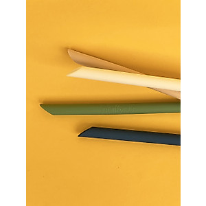 purifyou Reusable Silicone Straws - Extra Long & Wide (14.5 inch), Set of 5 with Silicone Tips, Portable Travel Case, & Cleaning Brush - Compatible with 40oz Stanley Cups & Tumblers