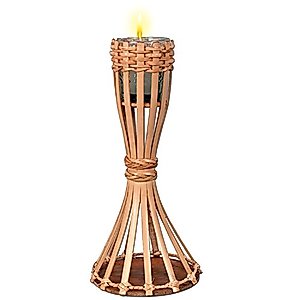 Tabletop Bamboo Torch (candle included) Party Accessory (1 count) (1/Pkg)