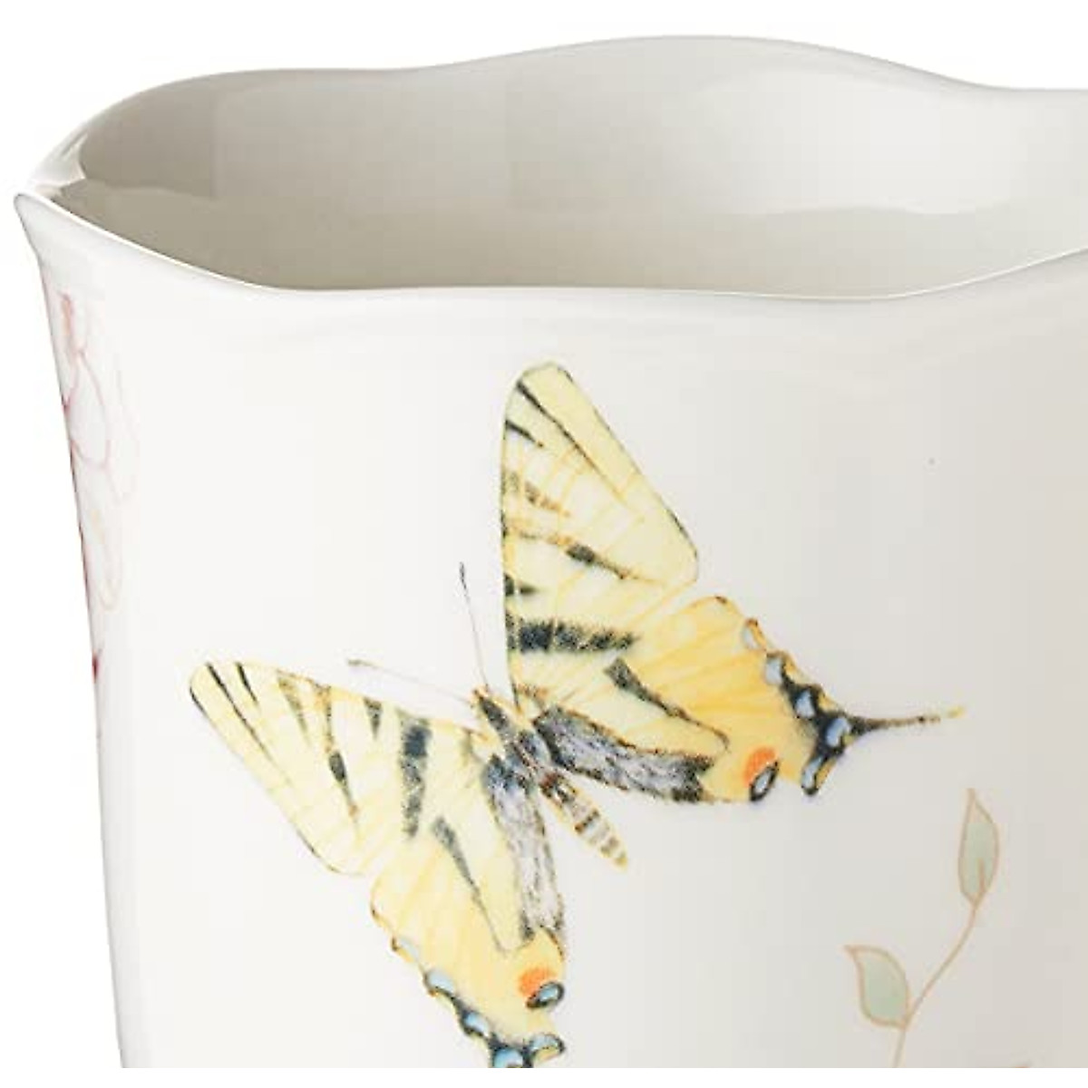 Lenox Butterfly Meadow Hydrangea 4-Piece Porcelain Mug Set, 4 Count (Pack of 1), Multi