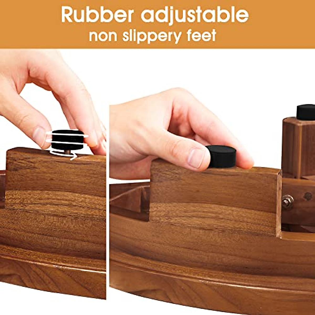 Rose Home Fashion 16.5" Teak Shower Bench, Teak Shower Stool, Corner Shower Bench, Corner Shower Stool, Teak Corner Shower Bench, Teak Shower Seat, Assembly Required