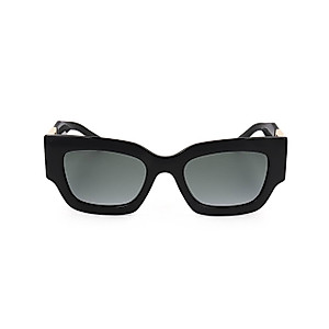 JIMMY CHOO NENA/S Black Gold/Dark Grey Shaded 51/21/145 women Sunglasses