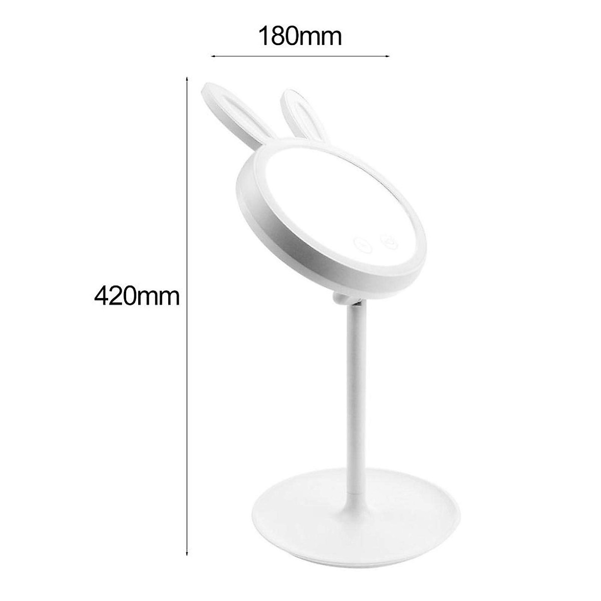 FQYYDD Illuminated Makeup Mirror Double-Sided Led Light-Emitting Mirrors Adjust Brightness To Intelligent Touch Usb Charging