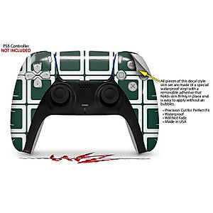 WraptorSkinz Skin Wrap compatible with Sony PS5 DualSense Controller Squared Hunter Green (CONTROLLER NOT INCLUDED)