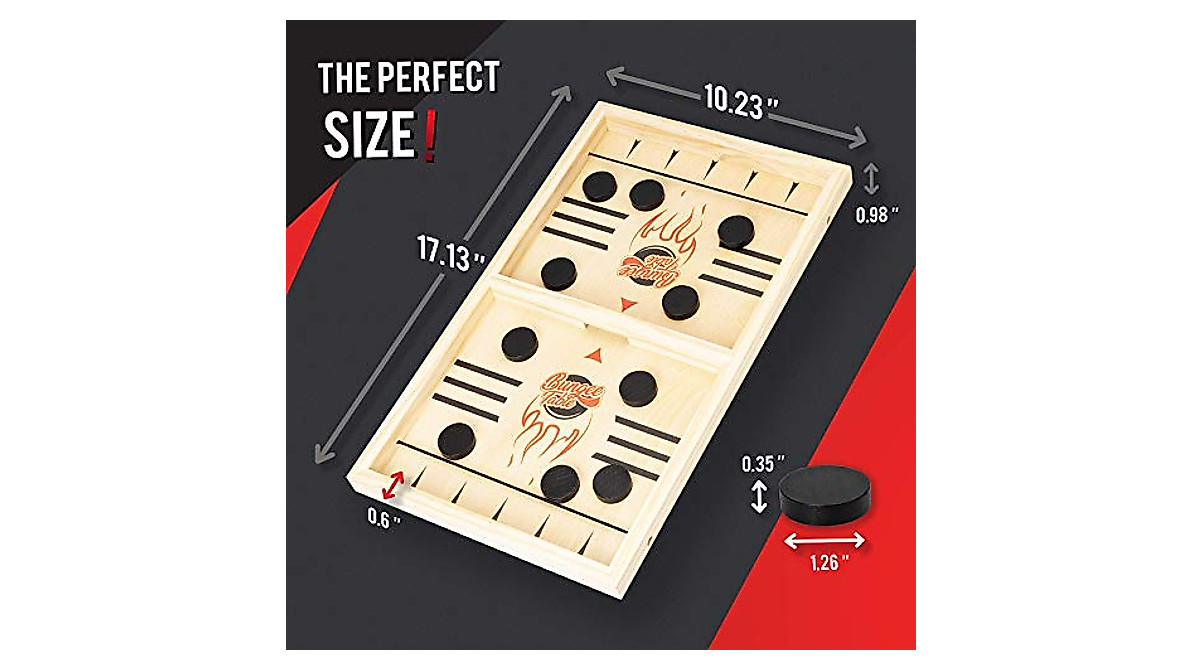 Bungee Table - Fast Sling Puck Game for Family Fun