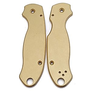Flytanium Custom Brass Scales for para 3 Knife