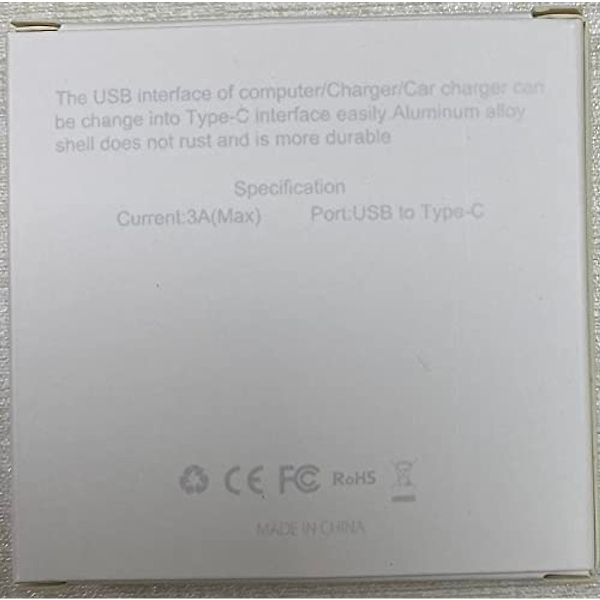 TargetGo USB Type C to USB A Male Adapter, 4-Pack, Blue