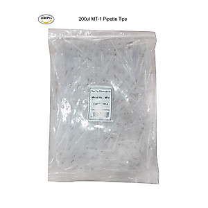MICROLIT Micro Pipette Tips 200 ul - Bulk, Non-Sterile, Universal Fit, 1000 pcs/Bag (200ul)
