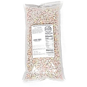 Dehydrated Mini Assorted Rainbow Marshmallows - 1 lb of Delicious Fresh Bulk Marshmallows