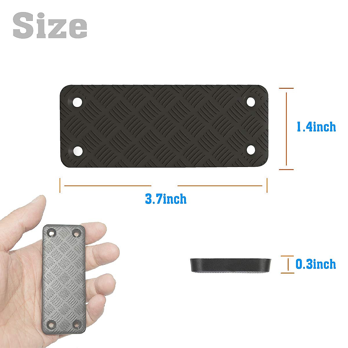 2-Pack Gun Magnet Mount, 55 lb Rating,Magnetic Gun Holster| Rubber Coated Gun Holder for Handgun, Shotgun, Rifles, Revolvers| Beside Holster, Using in Cars, Trucks, Wall, Desk (2-Pack Black)