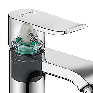 hansgrohe Metris Modern Upgrade Easy Install 1-Handle 1 6-inch Tall Bathroom Sink Faucet in Chrome, 31088001