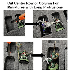 Case Club 123+ Miniature Figurine Hard Shell Carrying Case - Fits Warhammer 40k, DND, Battletech, Citadel & More! This Tabletop Army Travel & Storage Case Will Organize Your D&D and Warhammer 40k Set