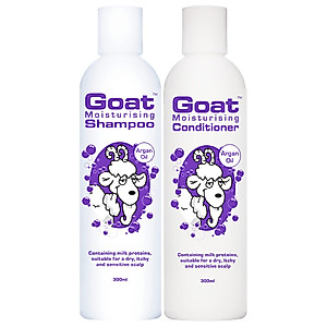 Goat Soap Moisturizing Shampoo & Conditioner Value Pack - Sulfate, Paraben, and Petrochemical Free - Shampoo and Conditioner Set - Coconut Oil