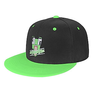 FGN Kids Frog Baseball Caps, Adjustable Hip Hop Trucker Hat for Boys Girls Green5, One Size