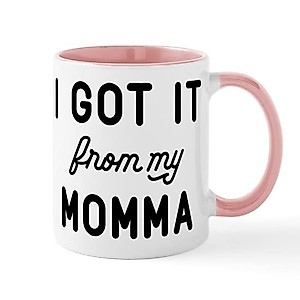 CafePress I Got It From My Momma Mug Ceramic Coffee Mug, Tea Cup 11 oz