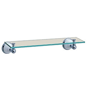 Gatco 5287 Franciscan Glass Shelf, Chrome