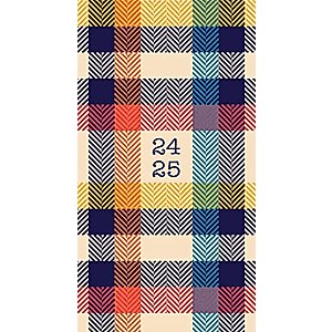 Willow Creek Press Rad Plaid 2-Year January 2024 - December 2025 Monthly Pocket Planner (3.5" x 6.5")