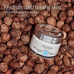 L’OCCITANE Shea Light Comforting Face Cream, 1.7 Fl. Oz: Non-Comedogenic, Lightweight Moisturizer, Soothe Skin, Hydrating, With 5% Organic Shea