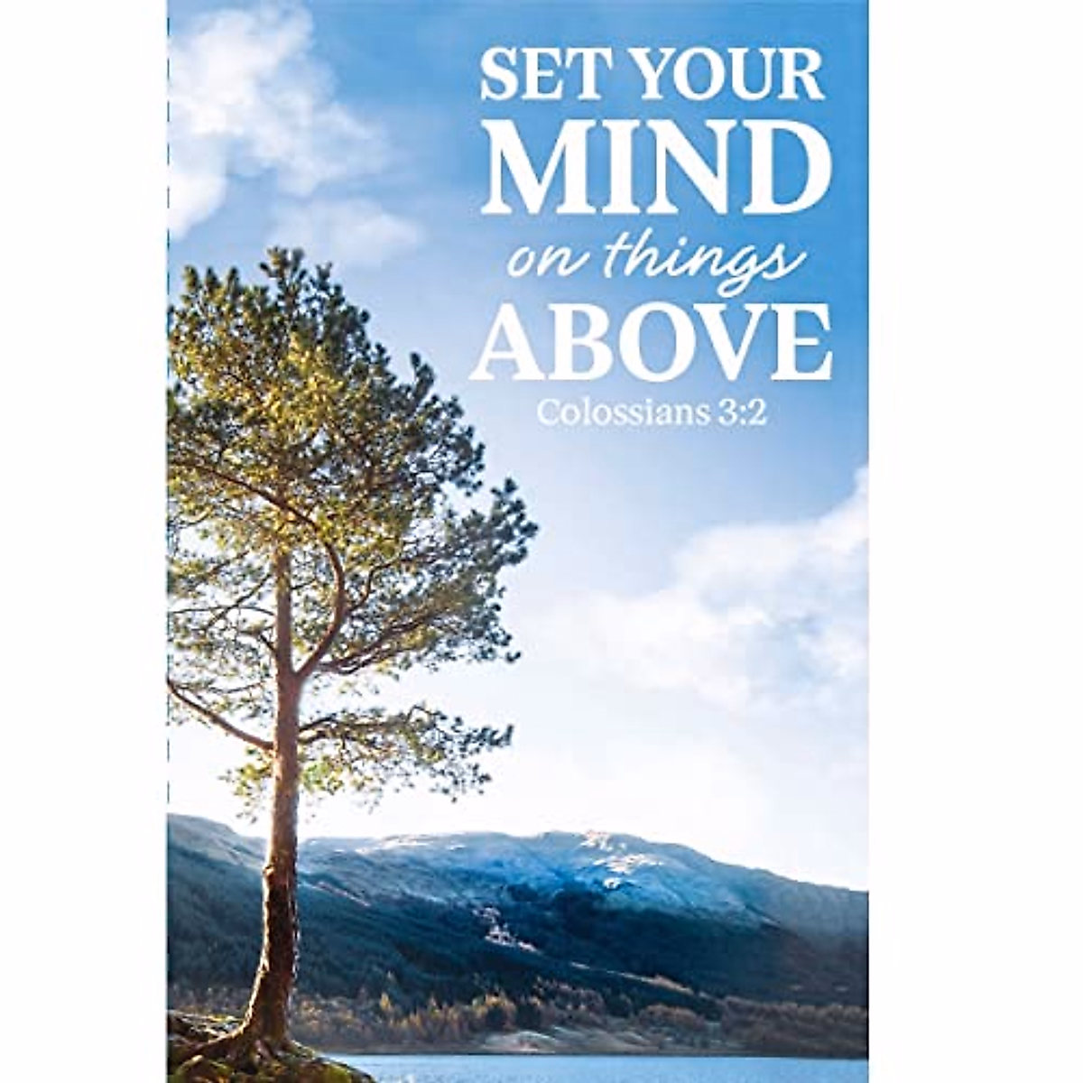 Colossians 3:2 Set Your Mind Church Bulletins, 100 Count