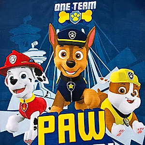 Paw Patrol Boys Chase The Police Dog Cuddly Fleece Throw Blanket 40" x 60"