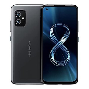 ASUS Zenfone 8 ZS590KS 5G Dual 128GB 8GB RAM Factory Unlocked (GSM Only | No CDMA - not Compatible with Verizon/Sprint) International Version - Black