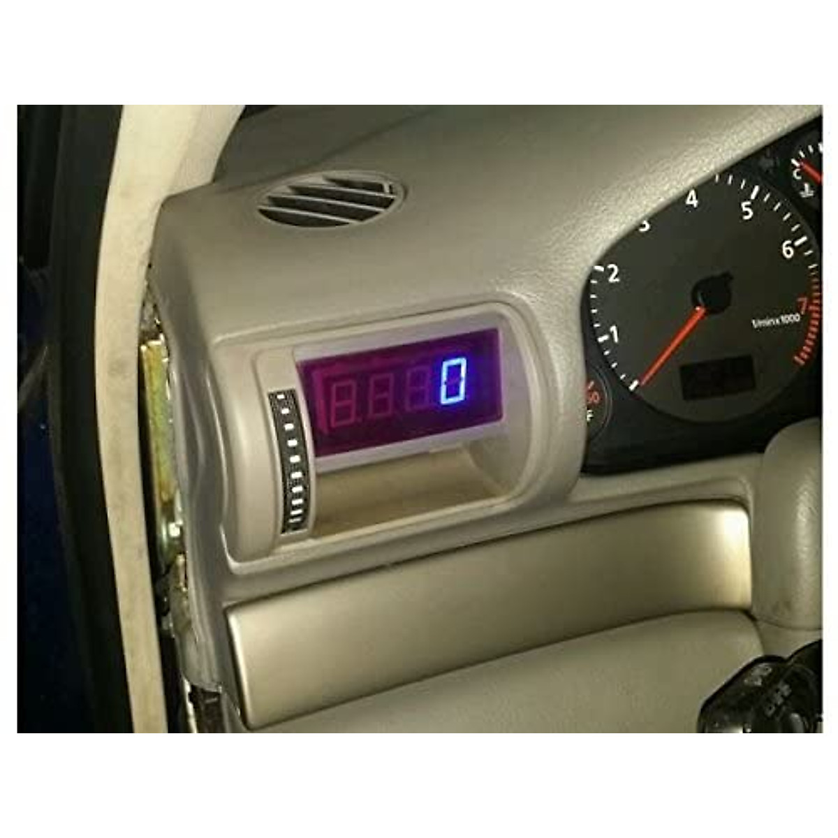 DTC EGT Sensors and Gauge (Red LED) for Exhaust Temperature Sensors with Weld Bund Combo Kit (Fahrenheit)