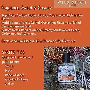 Wild Spirit Chill Eau De Parfum Spray | Sweet, Creamy Cruelty-Free Perfume for Women, 1 fl oz/30mL
