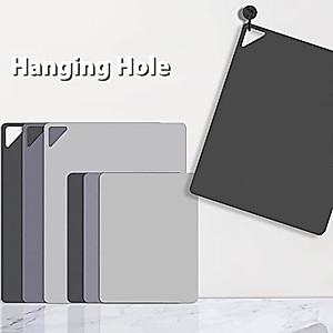 Plastic Cutting Boards for Kitchen, WK Flexible Cutting Board Set of 6, Non Slip Cutting Mats with Hole, BPA Free, Dishwasher Safe, Multi Size