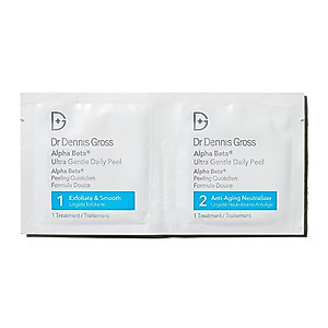 Dr. Dennis Gross Alpha Beta Ultra Gentle Daily Peel: for Dehydrated or Sensitive Skin, Uneven Tone or Texture, Fine Lines or Enlarged Pores (30 Treatments)