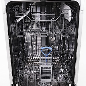 Avanti DWF18V3S 18-Inch Dishwasher Machine with LED Display, 3 Wash Options, 6 Automatic Cycles and Low Noise Rating, 53db, Stainless Steel