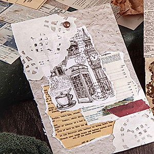 Aesthetic Vintage Stickers Retro Ticket Collection 50 Sheets