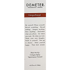 Demeter Gingerbread Eau de Cologne Spray for Women, 4 Ounce