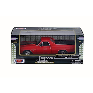 Motor Max 79347RD 1970 Chevrolet El Camino SS 396 Red 1/24 Diecast Model Car