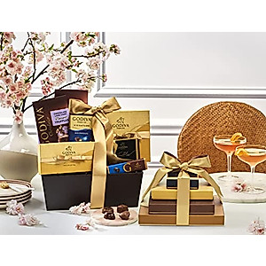 Godiva Chocolatier Wrapped Dark Chocolate Lava Cake Dessert Truffles Gift Bag, 7.2 oz.