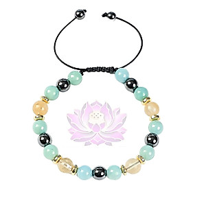 BFGFGO Citrine Crystal Goals Manifestation Bracelet for Money and Good Luck Wealth Bracelet. Authentic Gemstones Citrine Crystal Turquoise